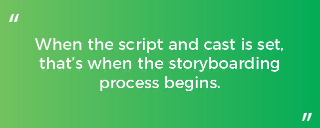 Don't underestimate the importance of creating a storyboard